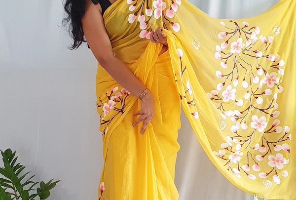 Hand Painted Saree: It’s Unique in Tradition and Beauty - Textile Learner